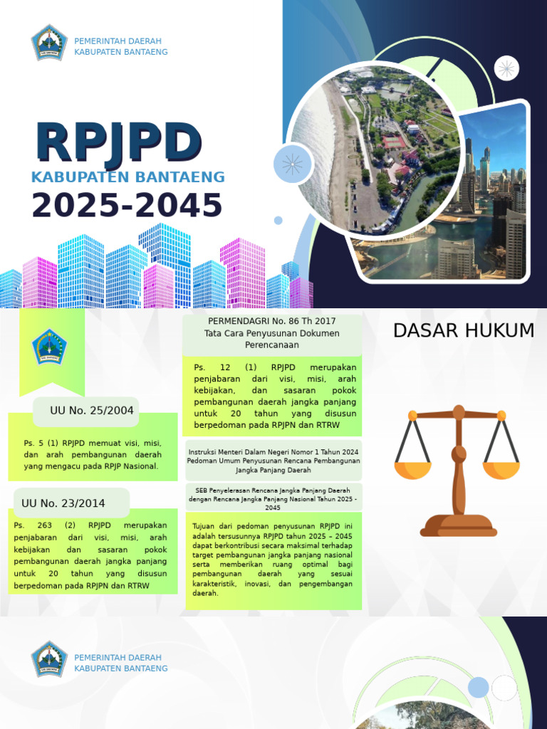 Paparan RPJPD Bantaeng 29.08.24 - Evaluasi Prov 30082024 | PDF