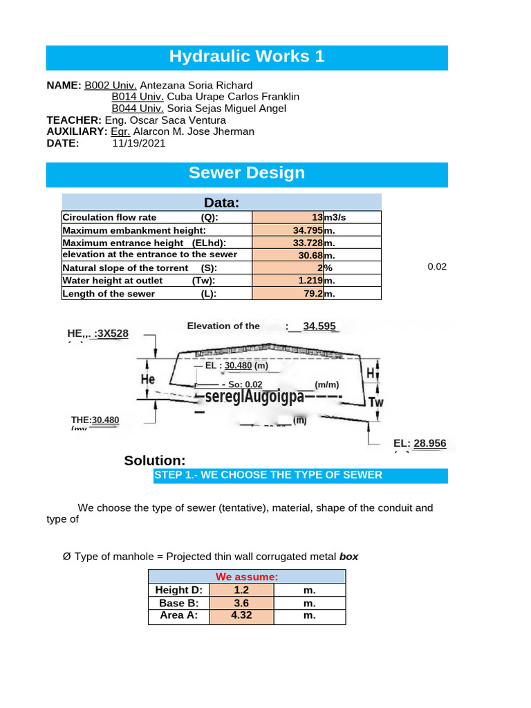 Sewer Design and Hydraulic Calculations | PDF | Clay
