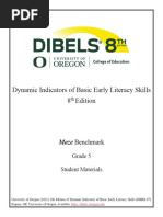Dibels 8 Benchmark Maze 6 Scoring Key 2020-1 | PDF | Blizzards | Popcorn