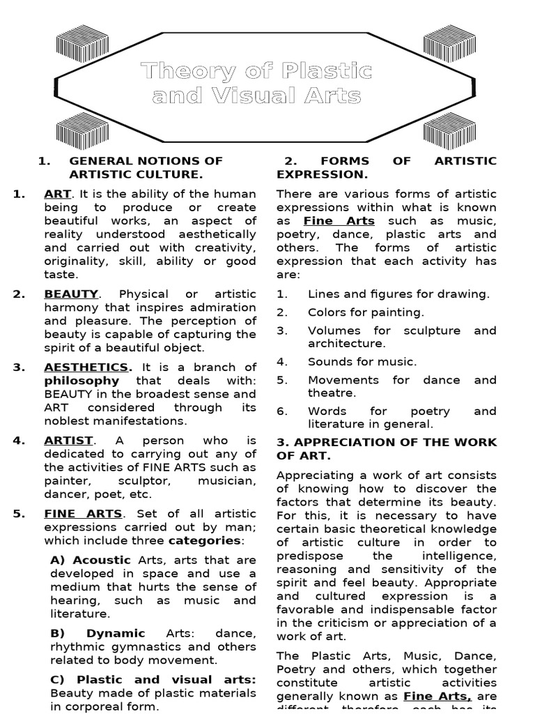 Theory of Plastic Arts | PDF | The Arts | Fine Art