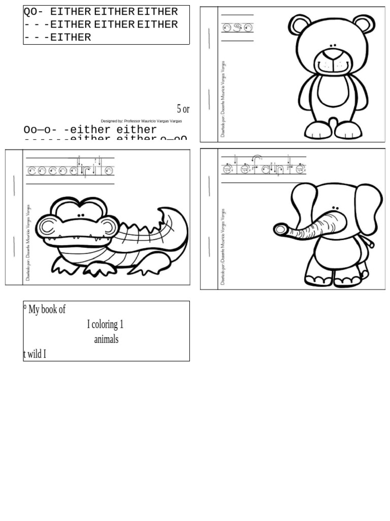 My Wild Animals Coloring Book PDF | PDF | Zoology