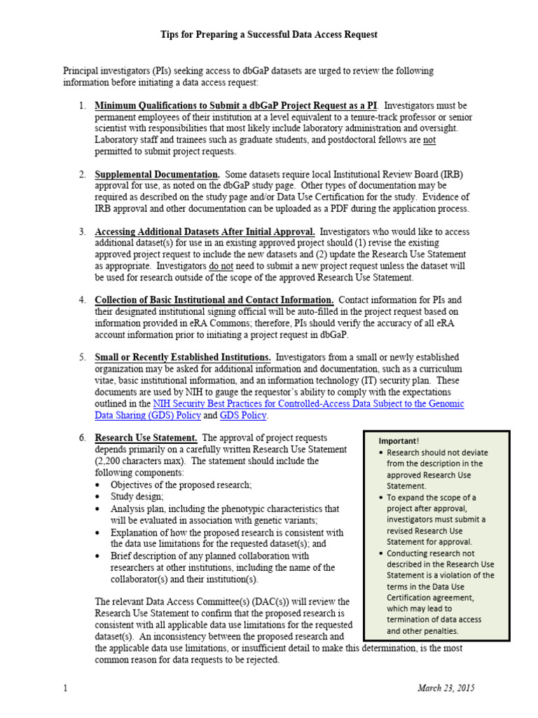 Successful Data Access Request Tips | PDF | Data | Cloud Computing