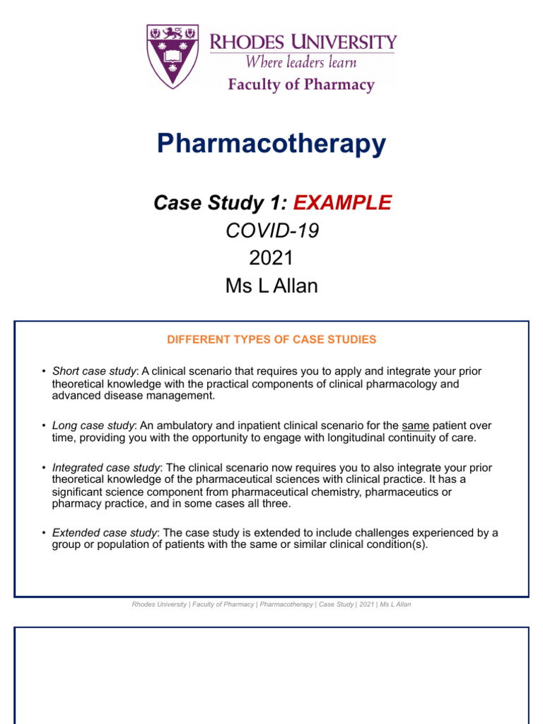 COVID-19 Case Study Lecture Slides | PDF | Thrombosis | Medical Specialties