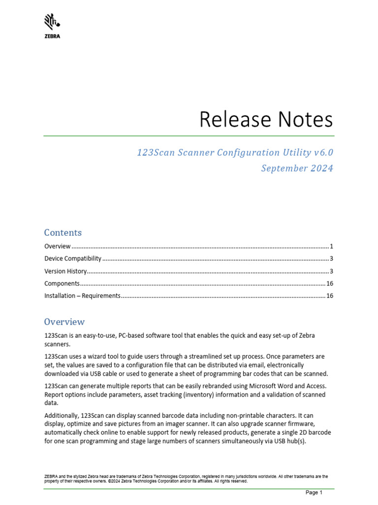 Zebra 123scan | PDF | Image Scanner | Barcode