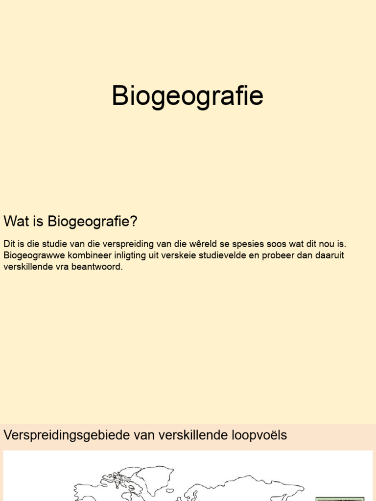 Biogeografie | PDF