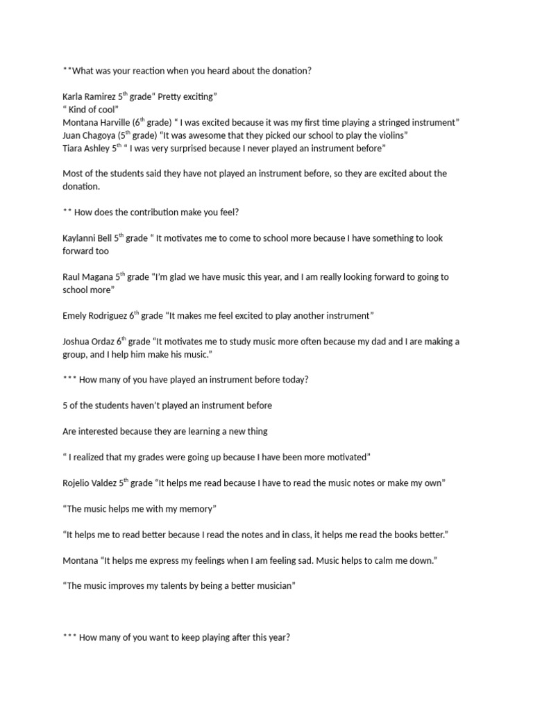 Mlk Music Interview Pdf