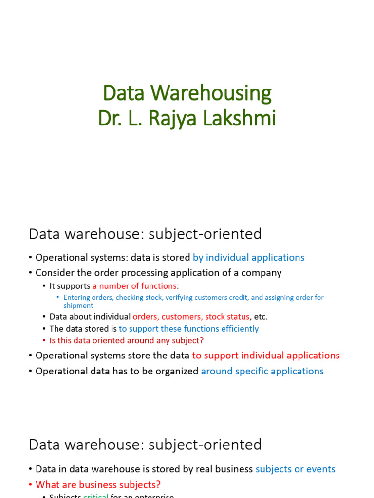 Understanding Data Warehousing Concepts | PDF | Data Warehouse | Warehouse