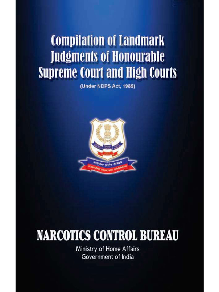 NDPS Case Laws | PDF