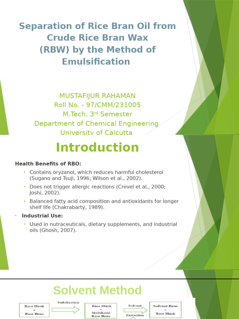 M.tech 3rd sem PPT | PDF | Emulsion | Filtration M.tech 3rd sem PPT | PDF | Emulsion | Filtration