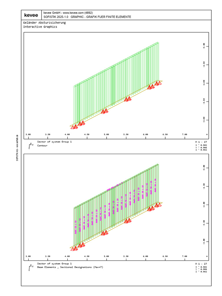 Geländer Absturzsicherung Interactive Graphics: Sofistik 2025-1.0 Graphic - Grafik Fuer Finite ...