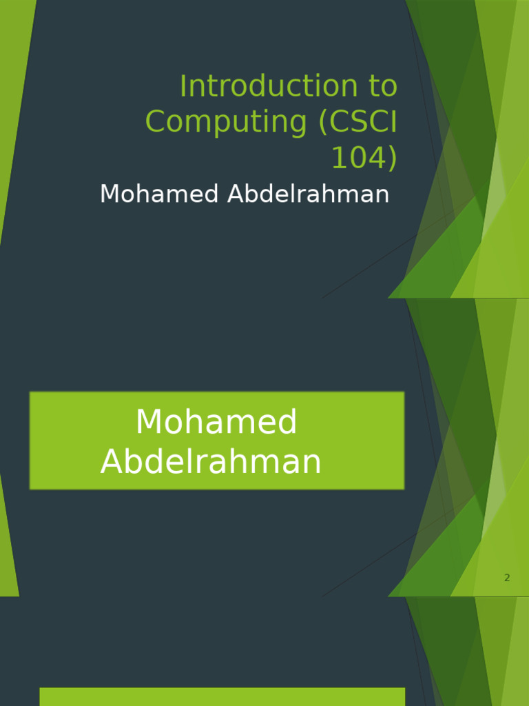 Introduction To Computing Homework N 2 Pdf