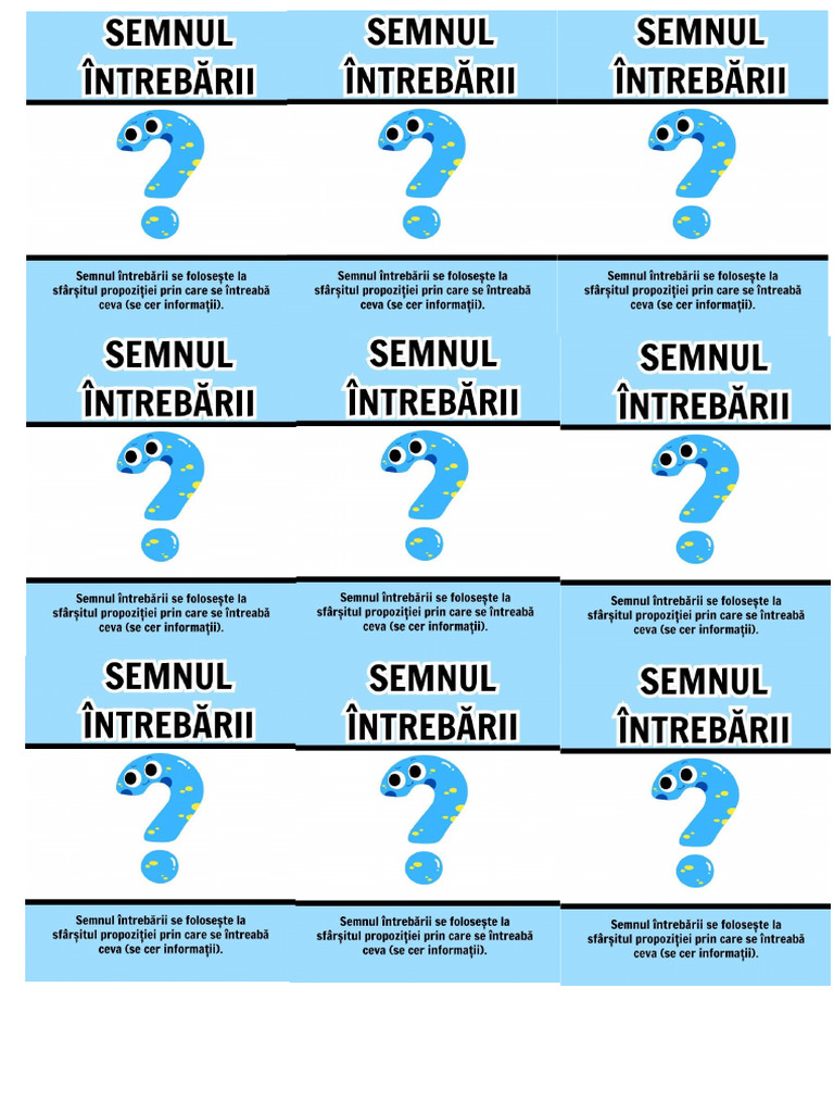 Semnul Intrebarii | PDF