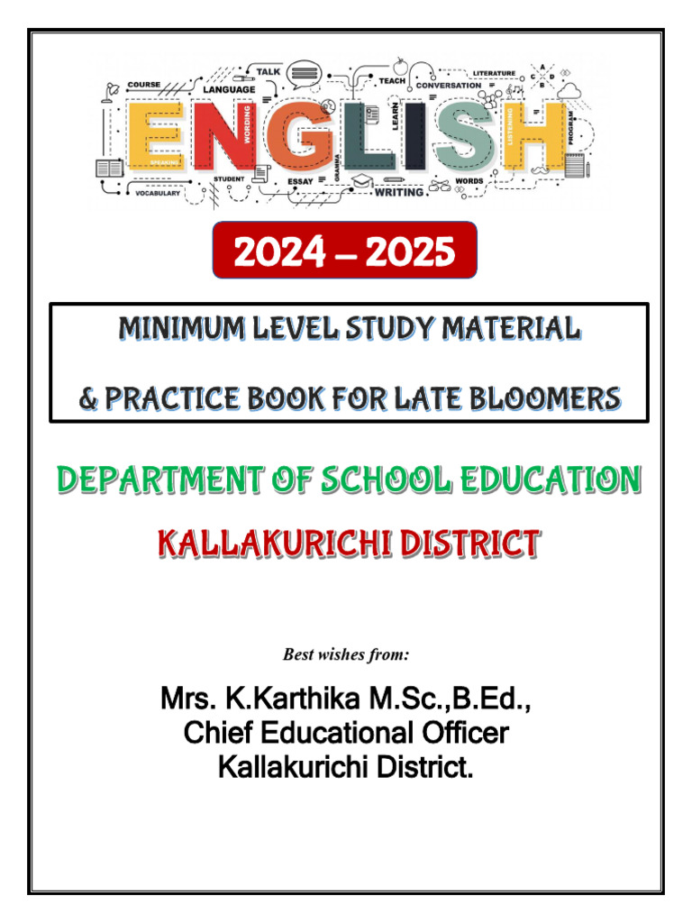 KKI English MLM Practice Book 24-25 | PDF | Verb | Noun