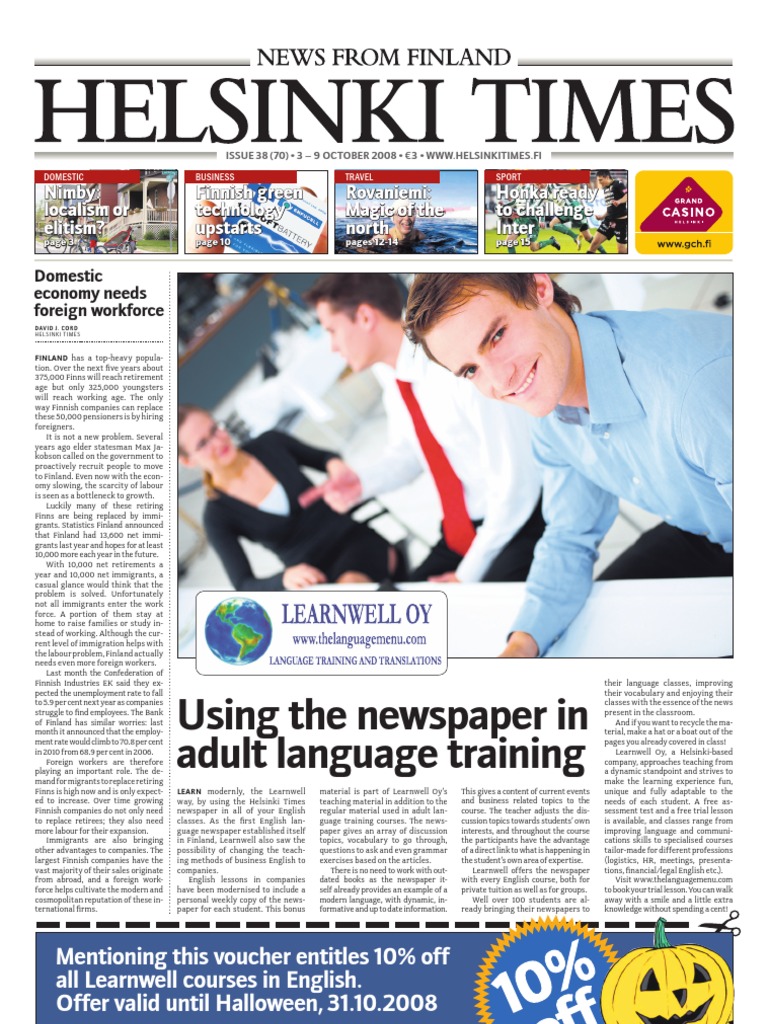 Helsinki Times | Download Free PDF | Finland | Newspapers