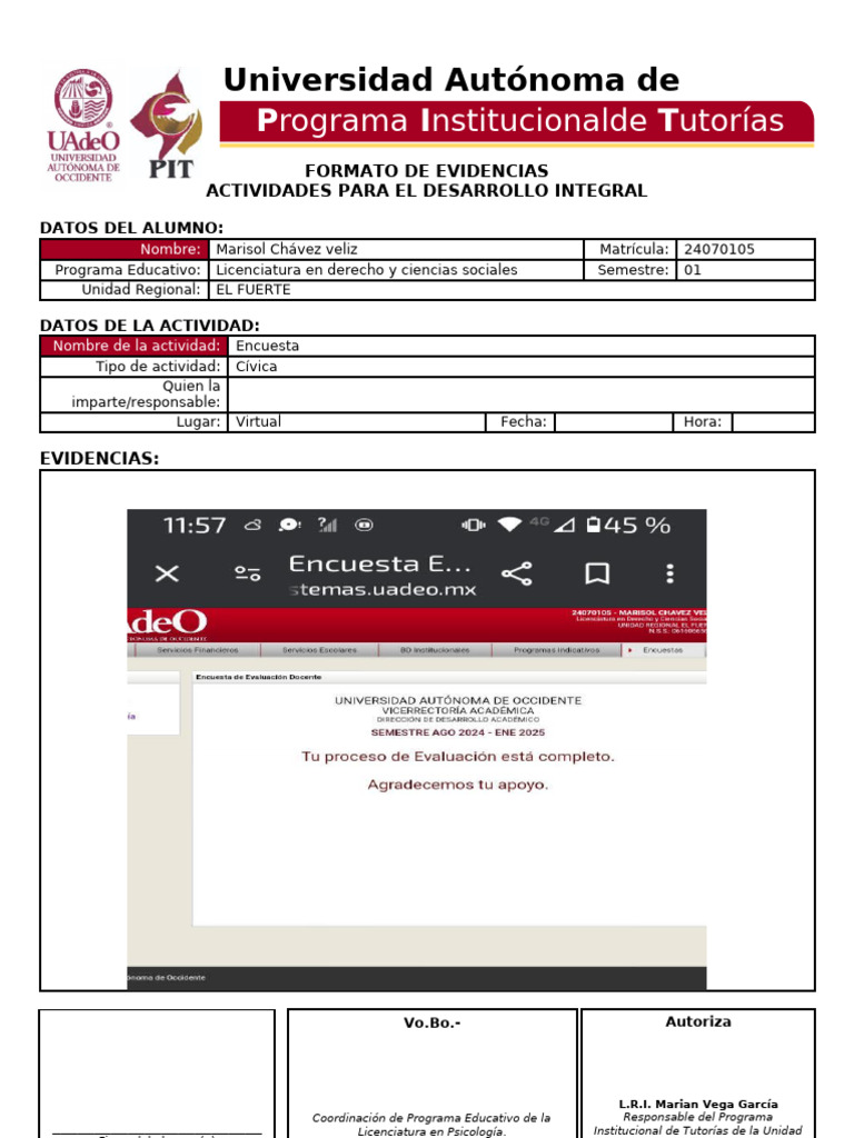 Evidencias de Actividad Cívica | PDF
