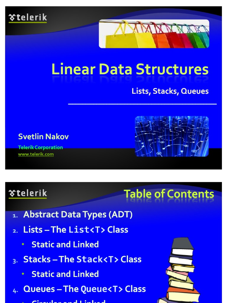Linear Data Structures Pdf Queue Abstract Data Type Array Data Structure