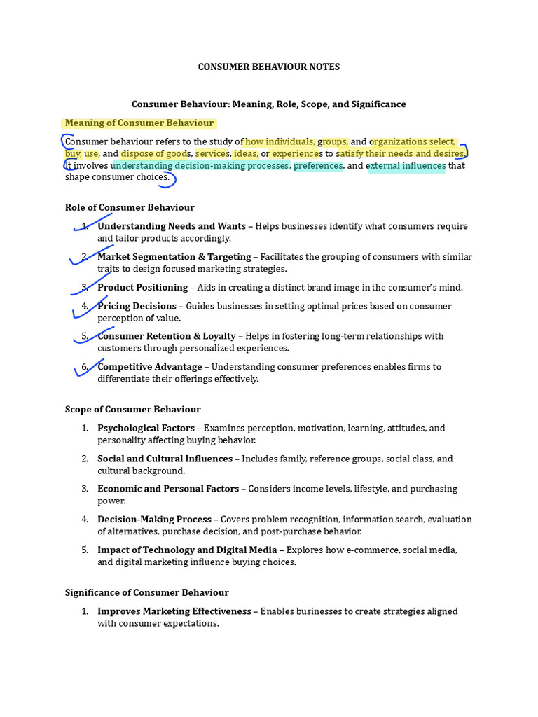 Consumer Behaviour Pdf Consumer Behaviour Attitude Psychology