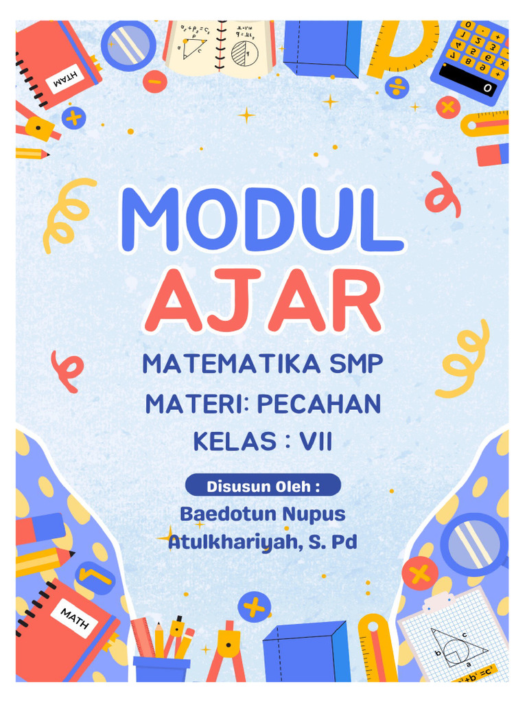 Modul Ajar Matematika Kelas VII Bilangan Pecahan | PDF