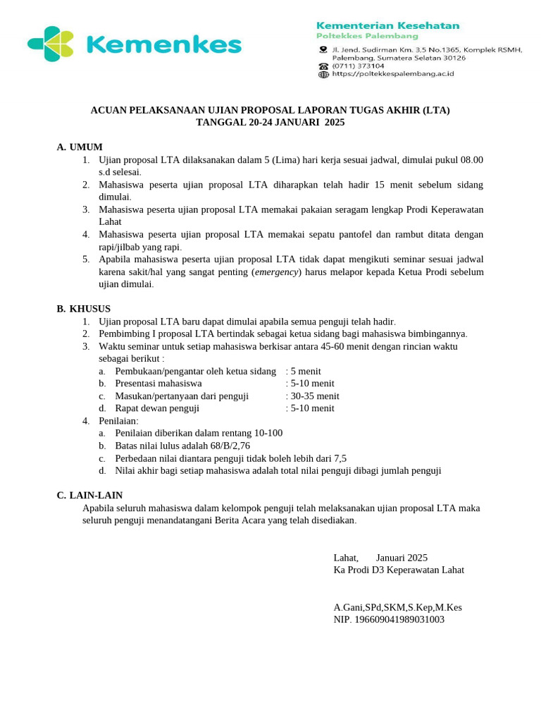 Tatib Proposal LTA2024-2025 | PDF