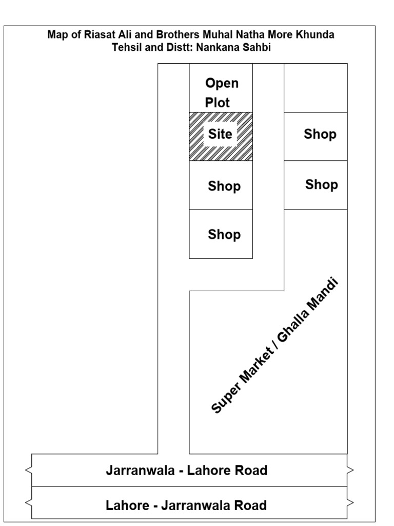 Riasat Ali Brothers Map Nankana Sahib | PDF