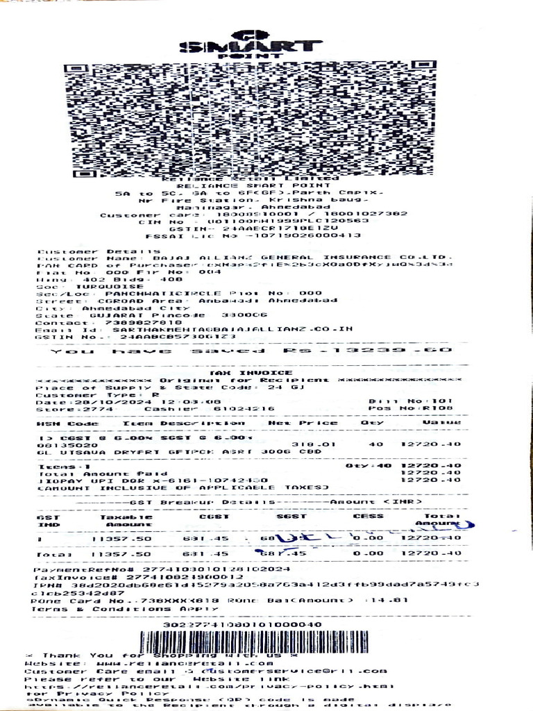 Reliance Smart Bill | PDF