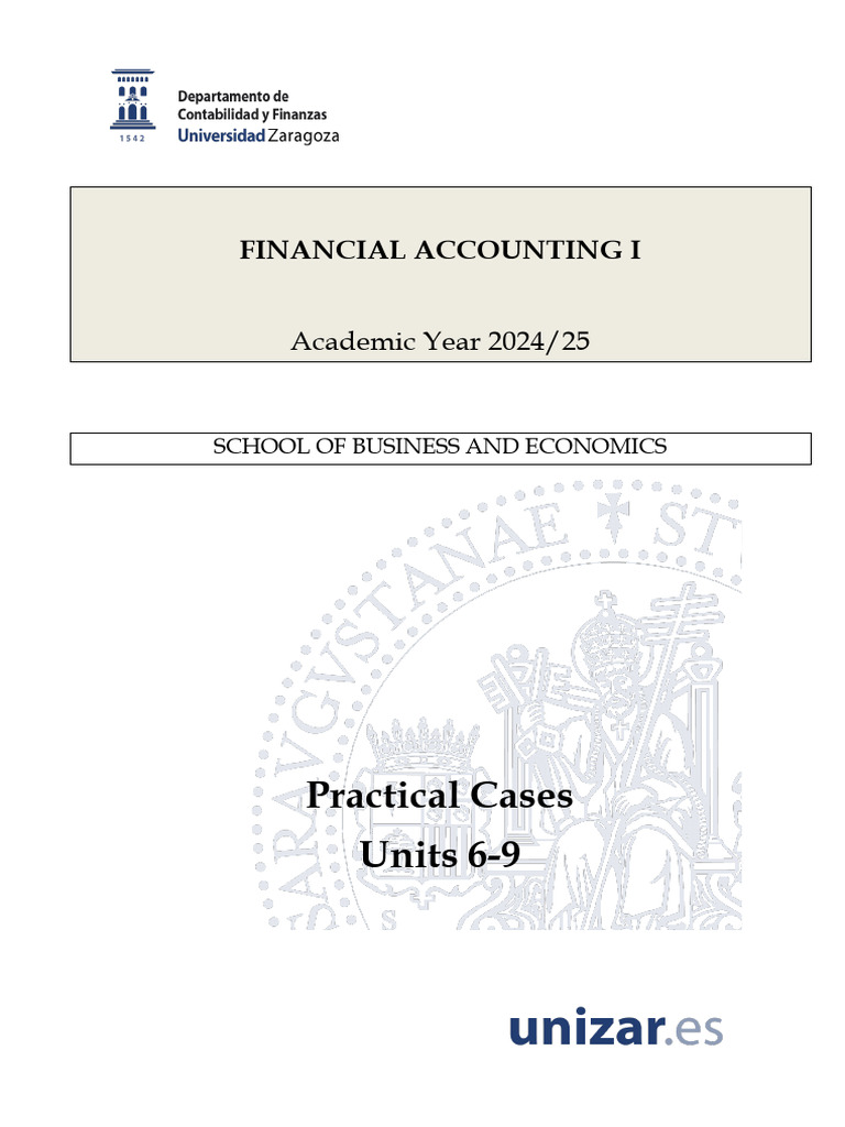 Financial Accounting Practical Cases | PDF | Equity (Finance ...