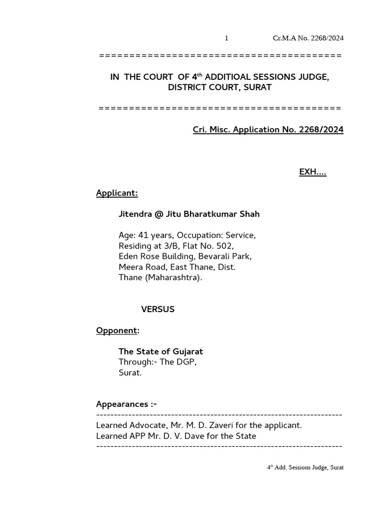 Legal Ruling on Bail Condition | PDF | Bail | Separation Of Powers