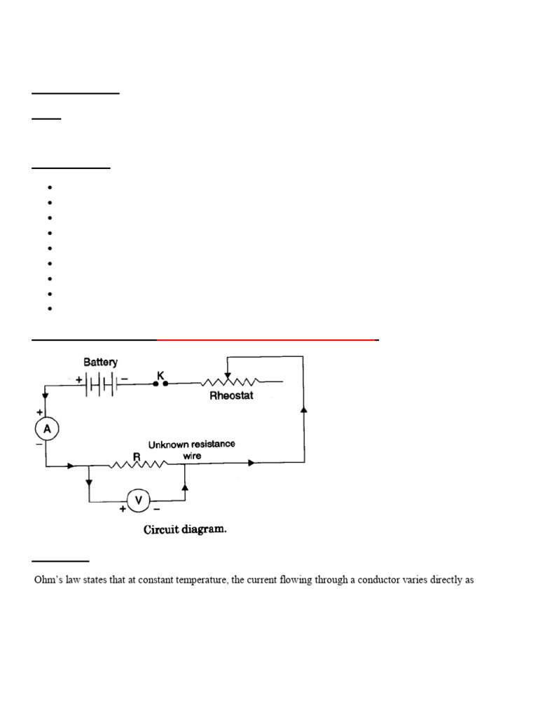 PRACTICAL Resistivity 2 | PDF | Voltage | Electronics