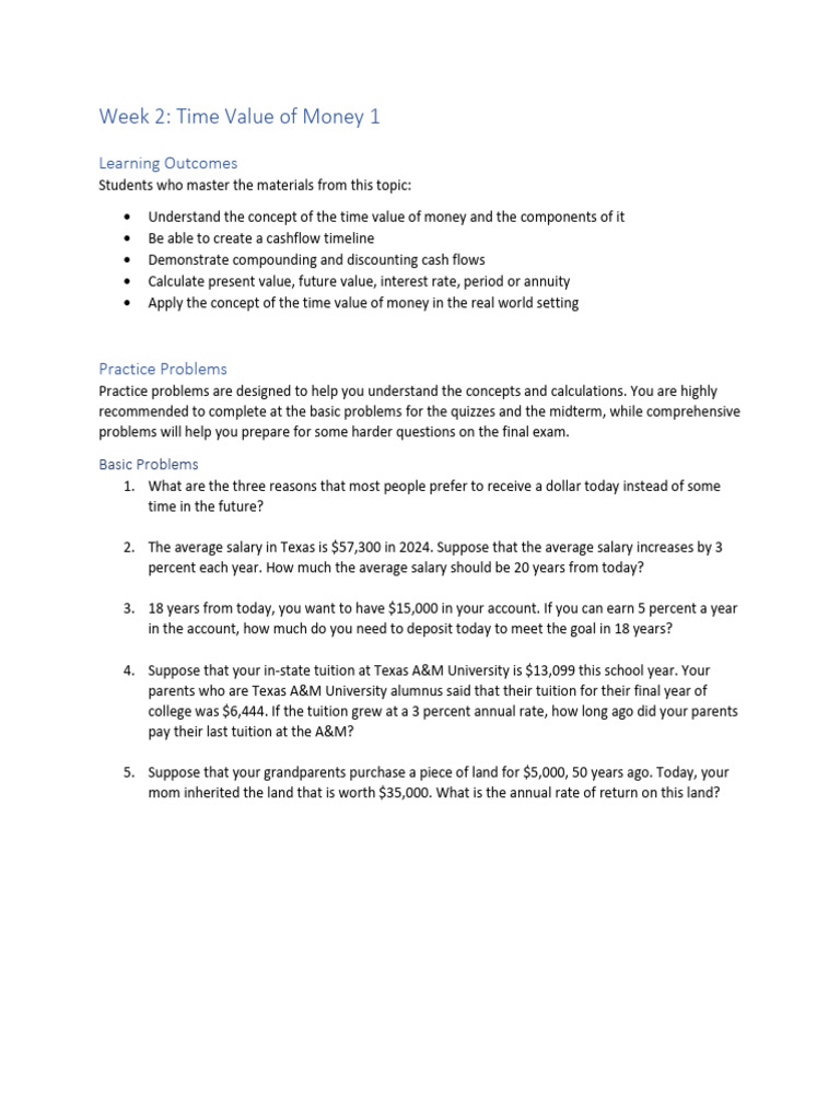 Week 2 Study Guide | PDF