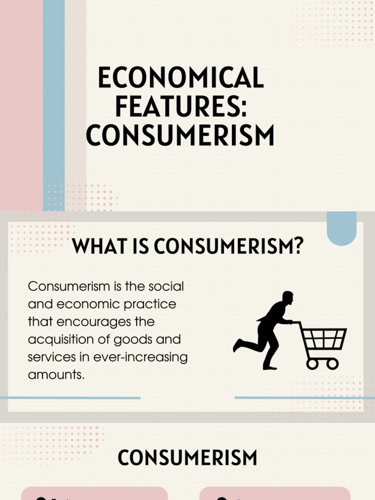 Economical Features Consumerism PDF | PDF
