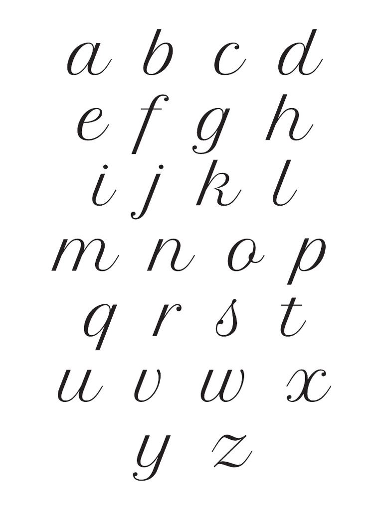 SCRIPT Tracing Alphabet Freebie - Lettering Daily | PDF
