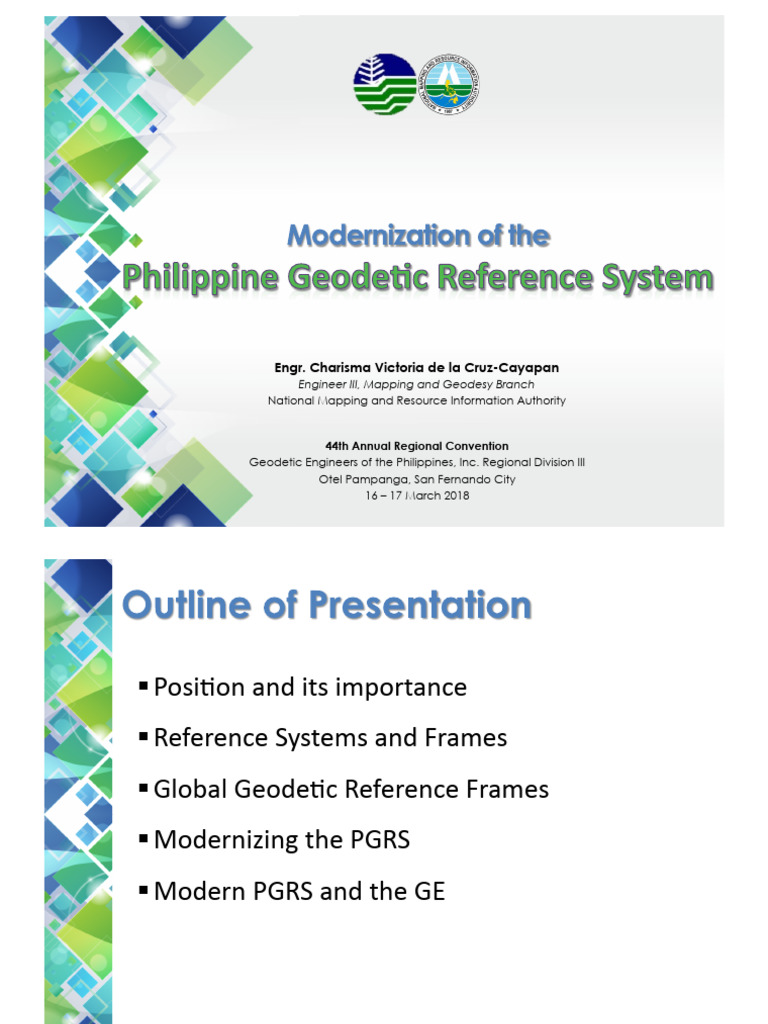 Modernizatoin of Philippine Geodetic Reference System | PDF | Geodesy | Applied Mathematics