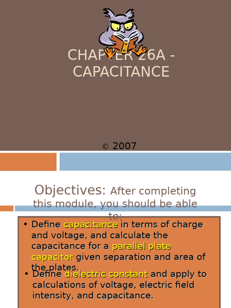 Chapter26A 2 Capacitance | PDF | Capacitance | Capacitor