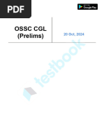 Complete Syllabus of Ossc CGL Prelim and Main. | PDF