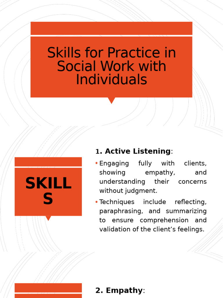 Essential Skills for Social Work Practice | PDF | Goal | Social Work