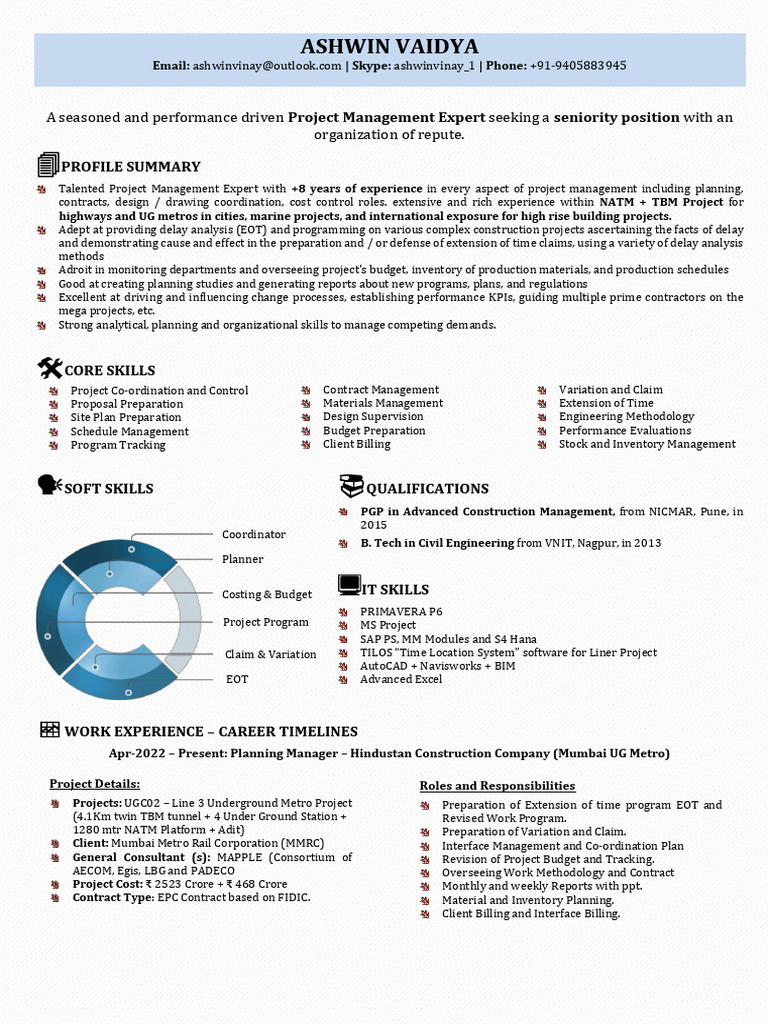 Naukri AshwinVaidya (10y 0m) Planning | PDF | Rapid Transit | Business