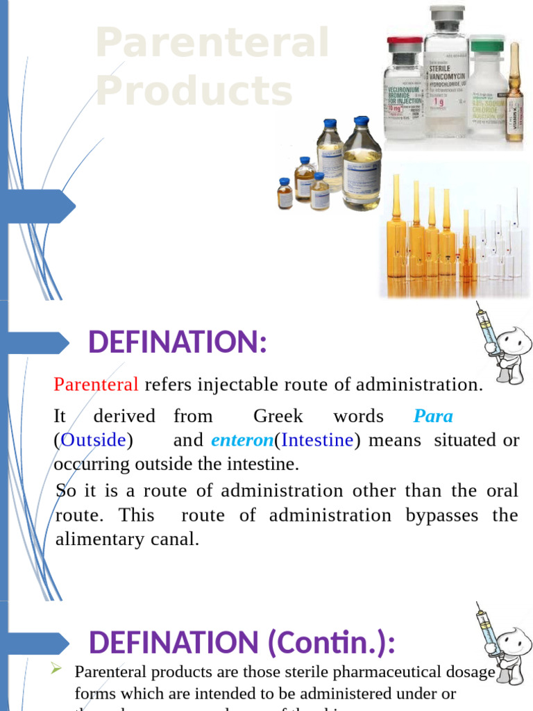 Final Parenteral To Upload | PDF | Injection (Medicine) | Chemical ...