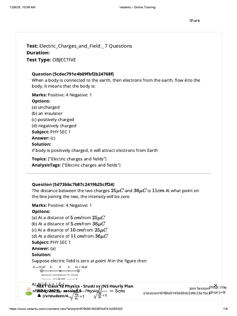 Class XII Physics: Electric Charges Worksheet | PDF | Electricity ...