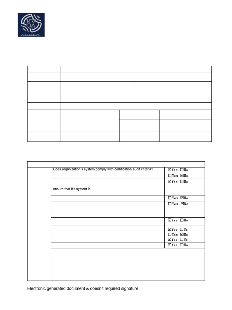 ISO 9001 & 45001 Audit Report Summary | PDF | Audit | Risk