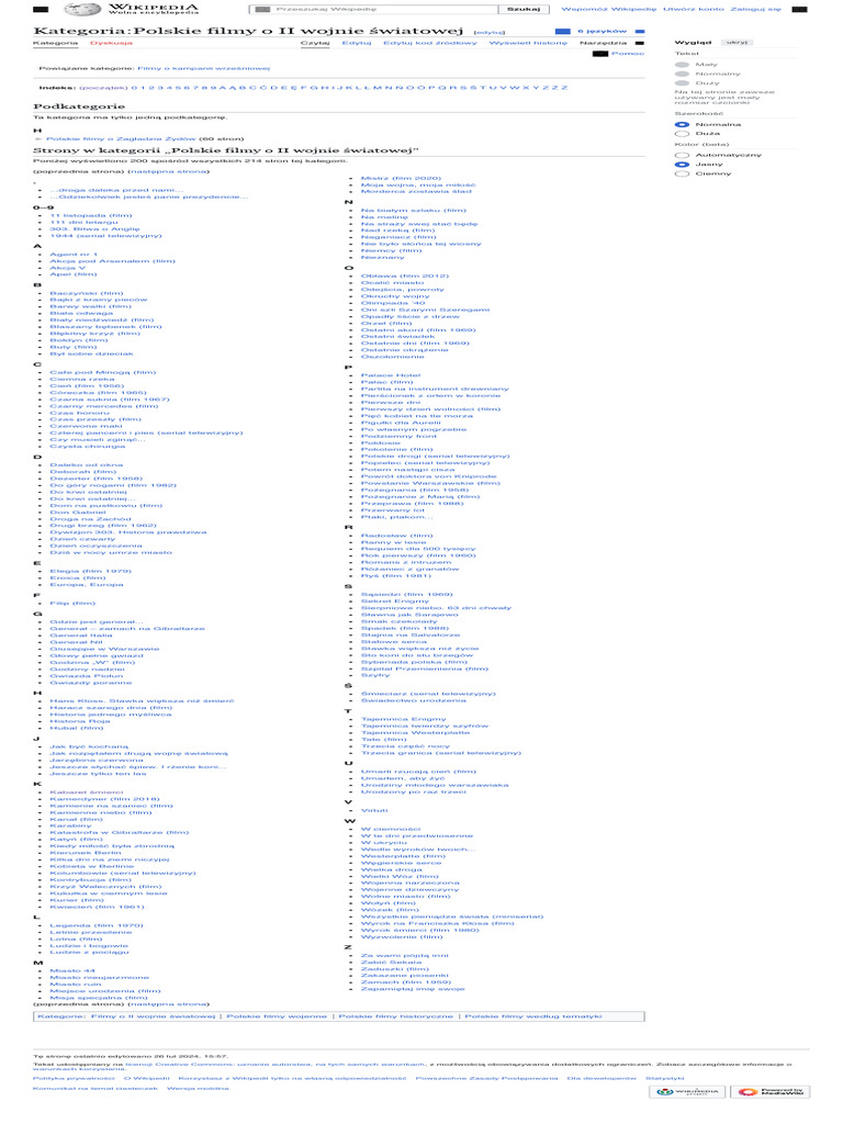 KategoriaPolskie Filmy o II Wojnie Światowej - Wikipedia, Wolna ...