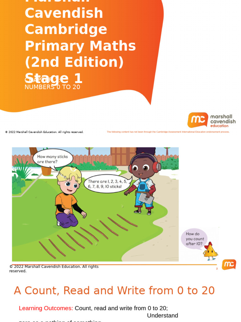 MCE Cambridge Primary Maths 2E Stage1 PPT C01 | PDF