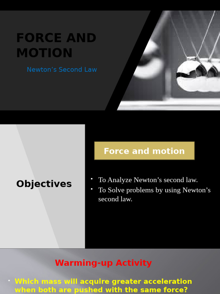 Understanding Newton's Second Law | PDF | Force | Newton's Laws Of Motion