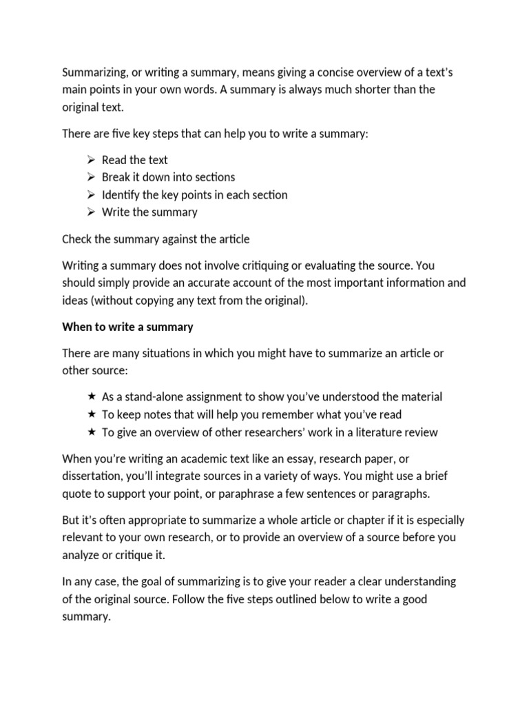 how to write summarize, Yuldasheva | PDF | Essays | Paragraph