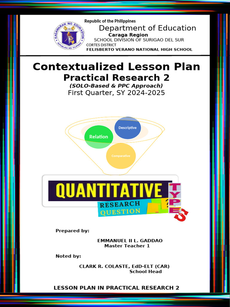 Co LP Contextualized Lesson Plan With PPC Approach in The Application Level Solo Based | PDF ...