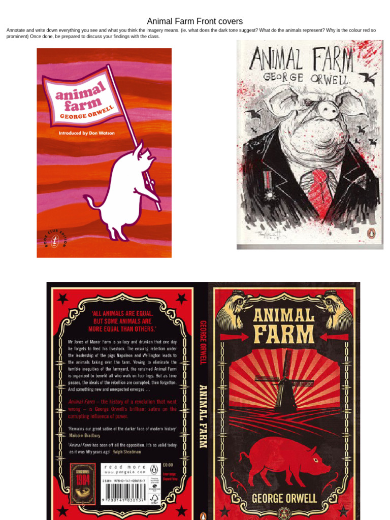 Animal Farm Cover & Blurb | PDF