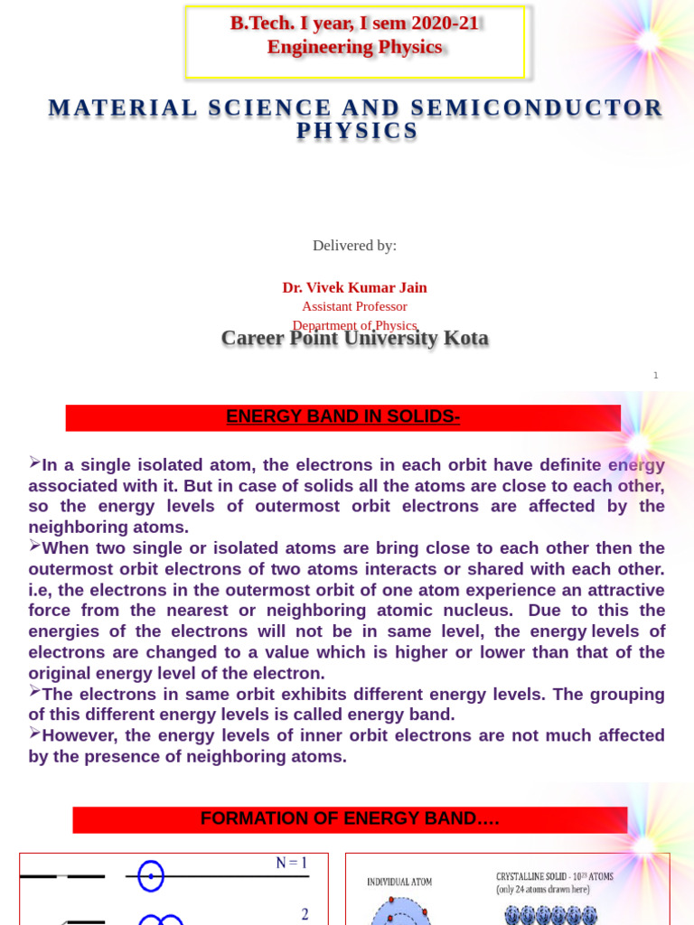 Elements of Material Science | PDF | Semiconductors | Doping ...