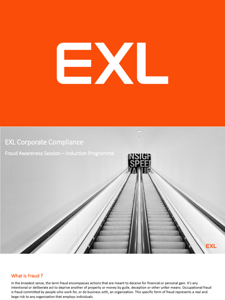 EXL Fraud awareness | PDF | Fraud | Corruption