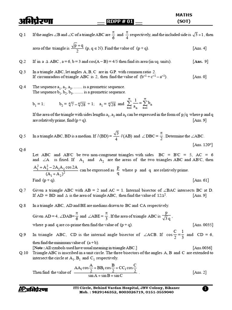 RDPP Sot | PDF | Triangle | Classical Geometry