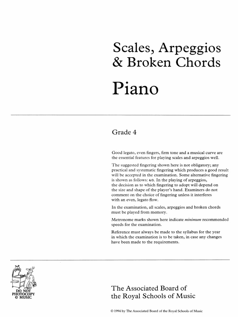Abrsm Piano Scales g4 | PDF