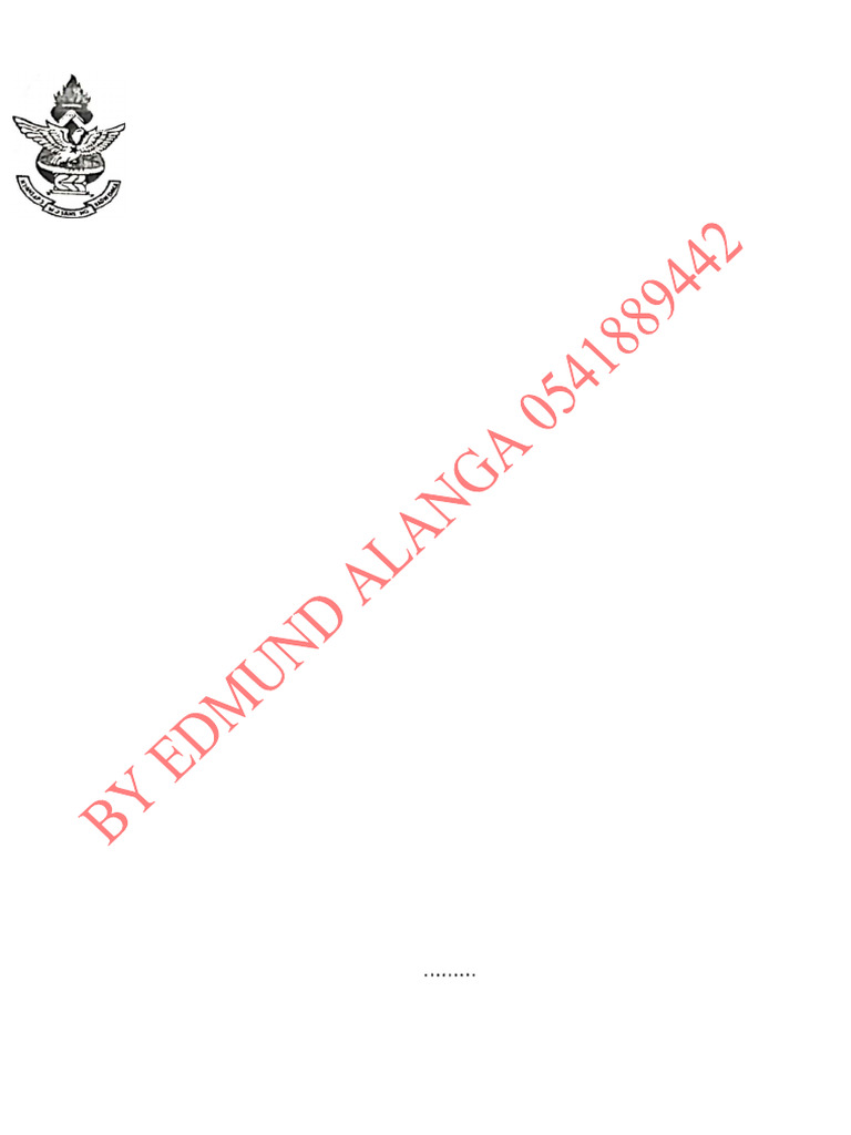 Knust 2023 Answers by Edmund Alanga | PDF | Communication | Leadership